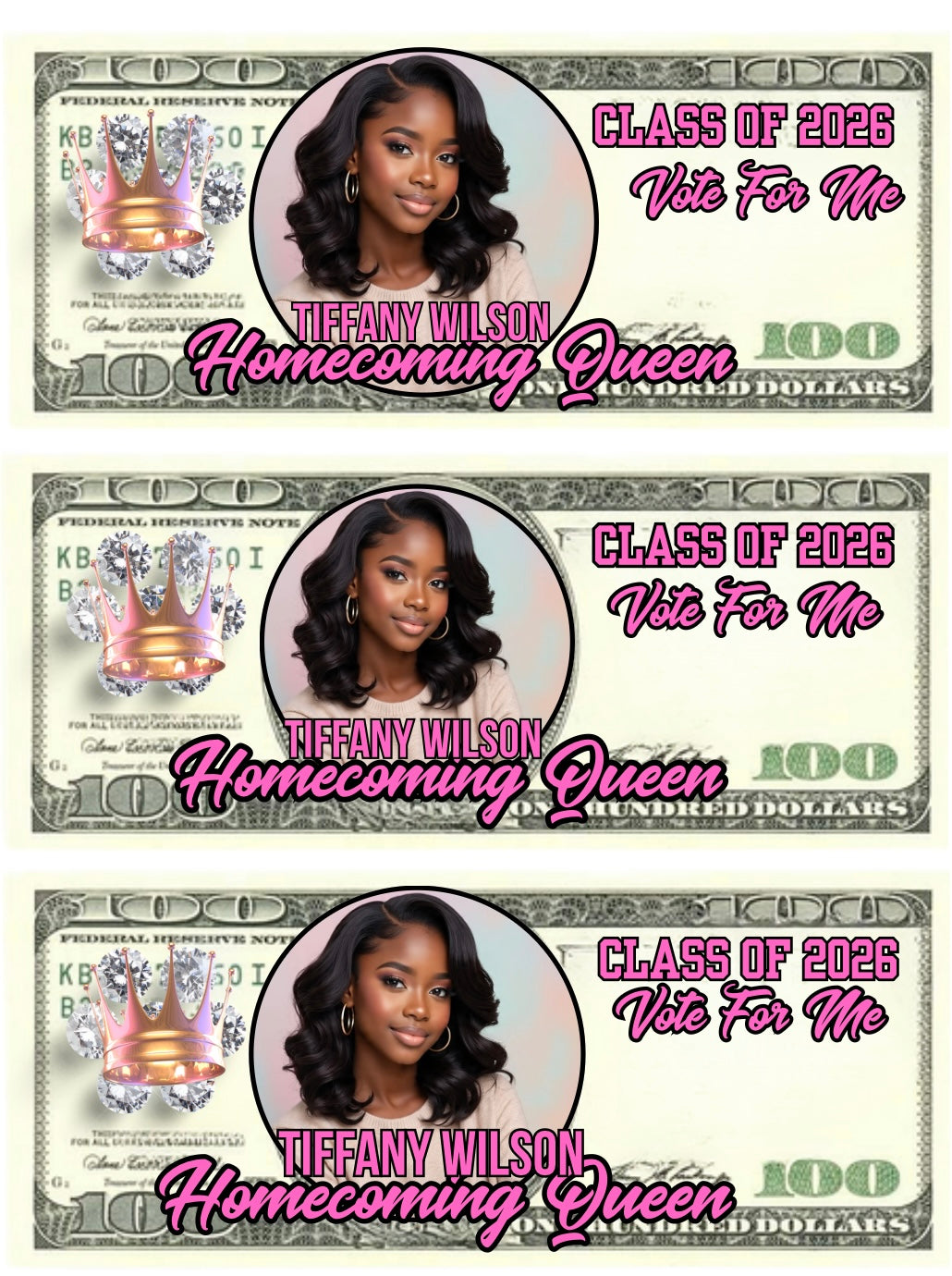 Homecoming bucks template – Hj Digital Creations