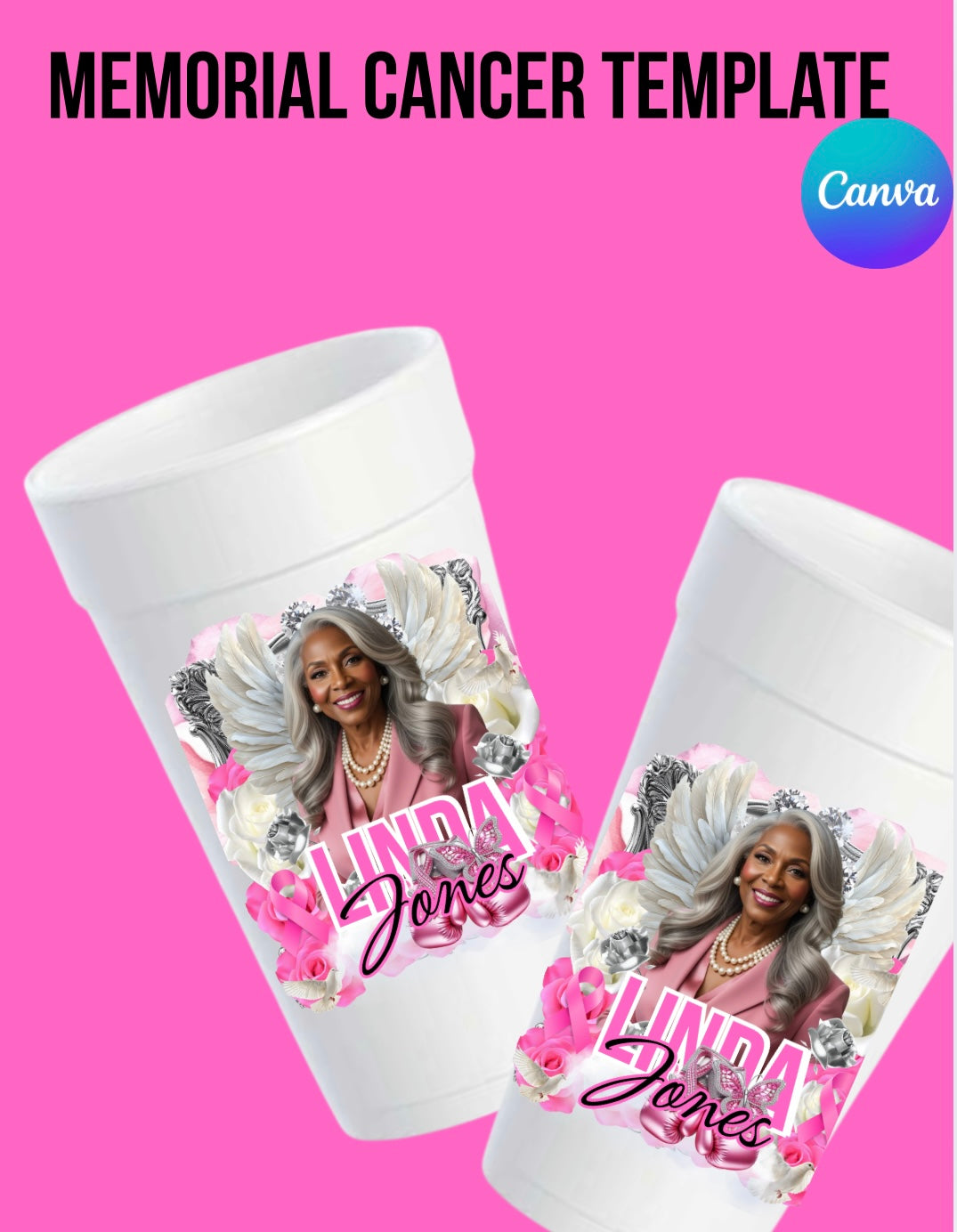 Memorial Cancer Template Bundle – Hj Digital Creations