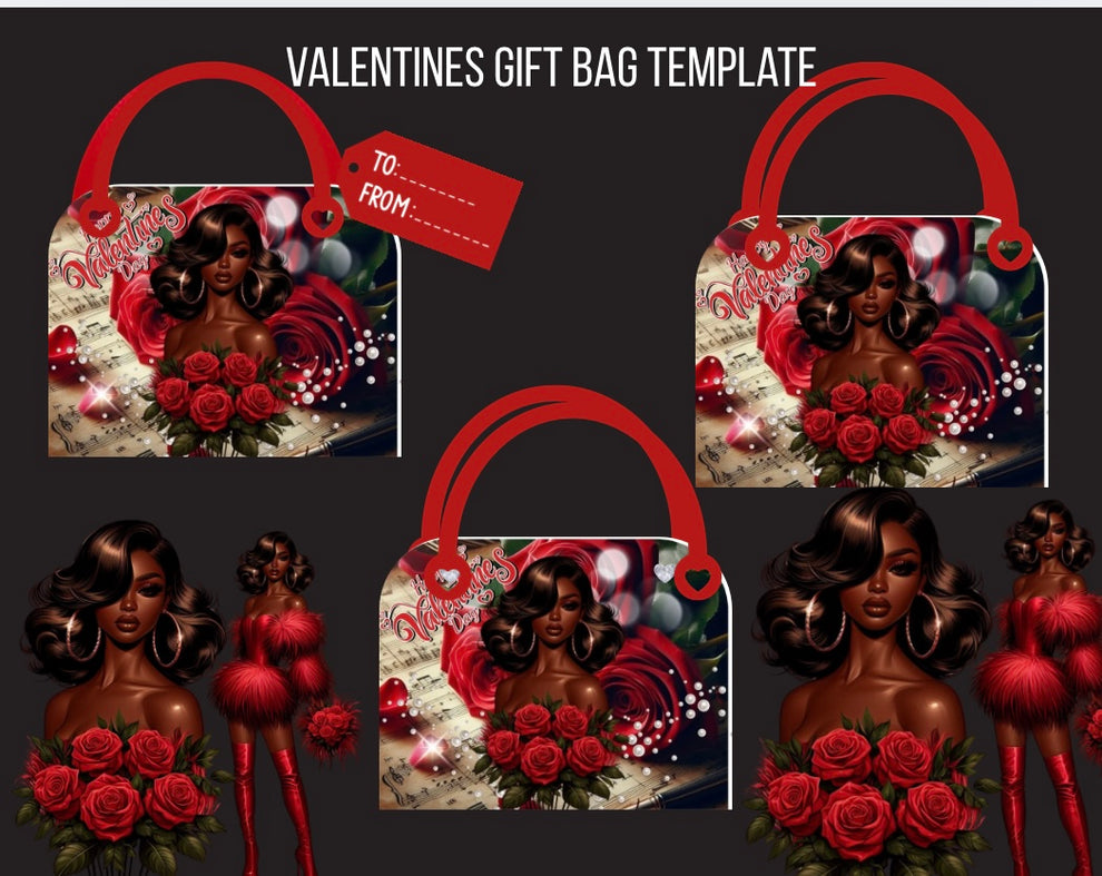 Valentines Handbag Gift Bag – Hj Digital Creations